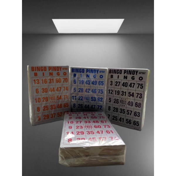 bingo cards BINGO PINOY 100pcs / 50PCS playing cards hard paper heavy ...