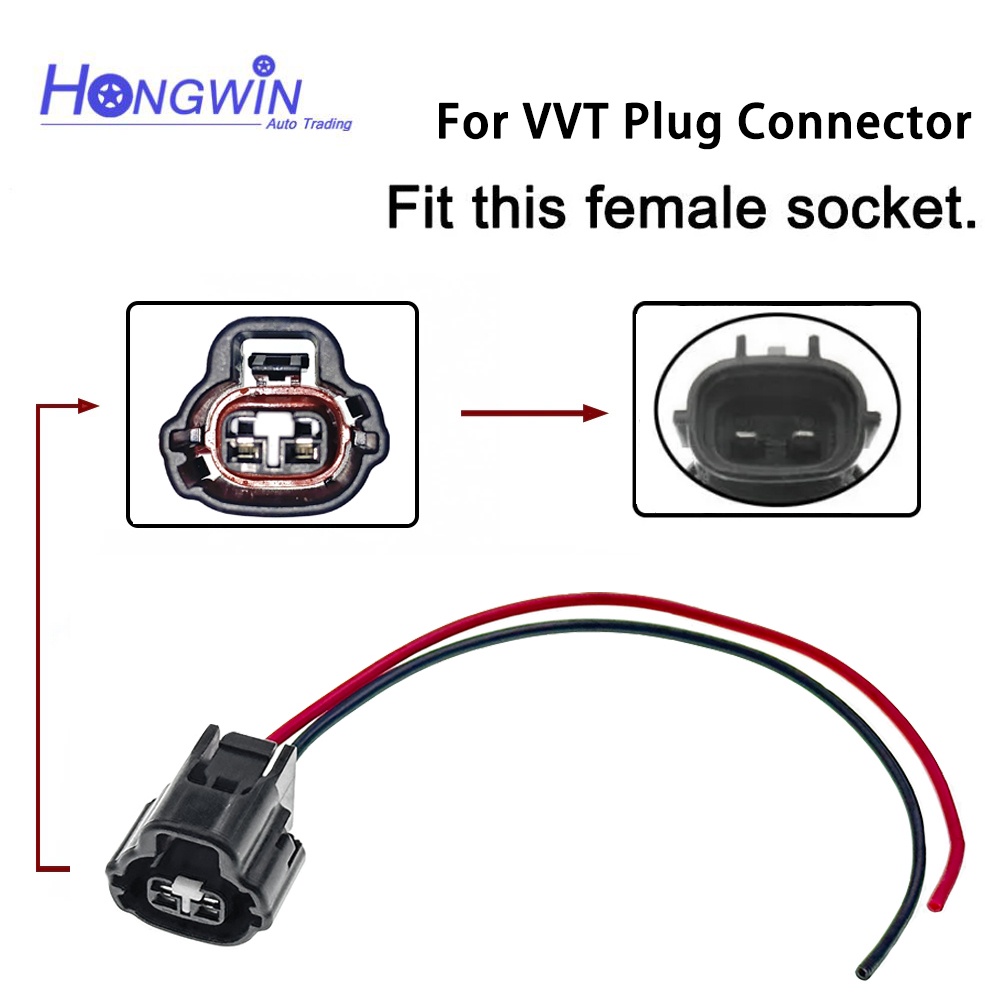 VVT Variable Valve Timing Solenoid & Electrical Connector Harness Plug ...