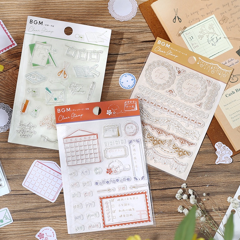 BGM Clear Stamp, Decorative Stamps For Stationeries, Journal Stamps ...