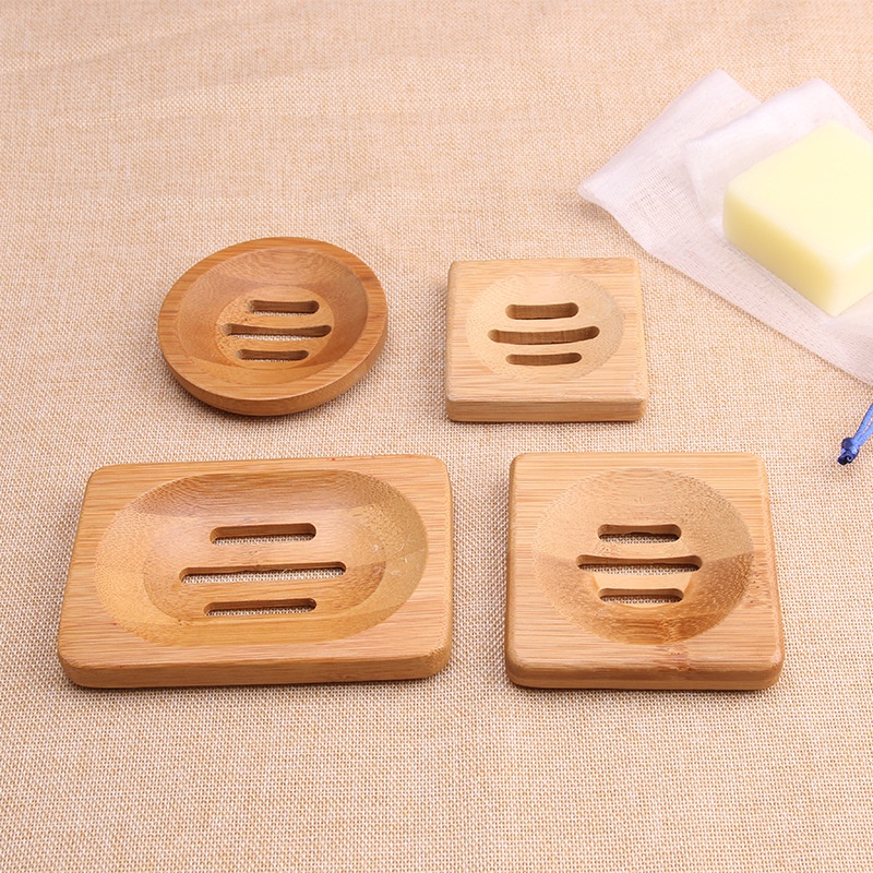 Bamboo Wooden Handmade Soap Rack Soap Tray Soap Box Soap Bathroom Drain ...