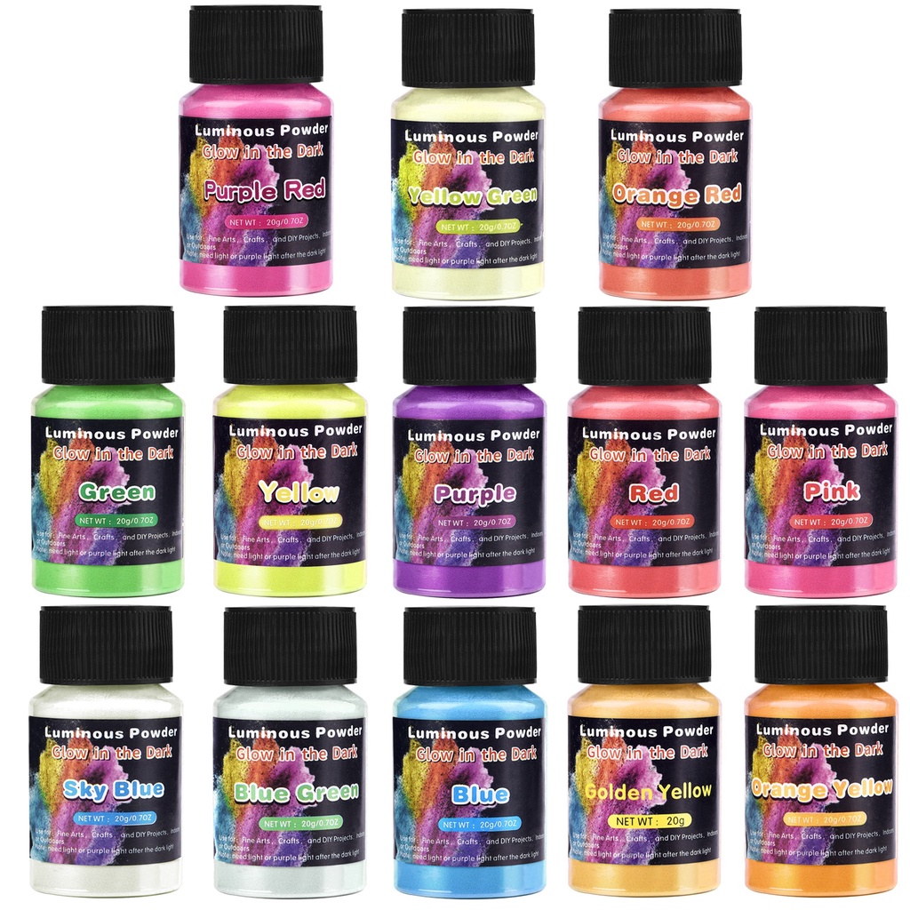 Long Lasting Bright Luminous Powder Glow In The Dark Powder Epoxy Resin ...