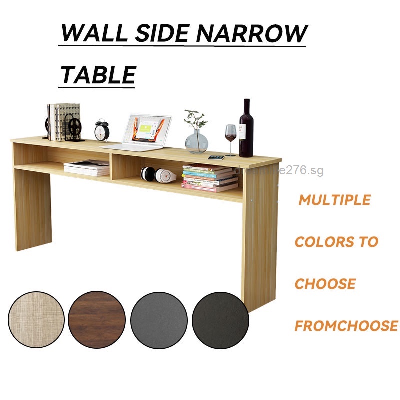 Wall Side Narrow Table Long Table Close to Wall Thin Strip Table Ultra ...