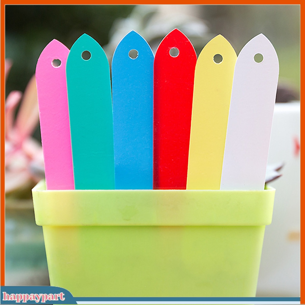 (happaypart) Long Lasting Flower Pot Labels Plant Tags Potted Flower ...