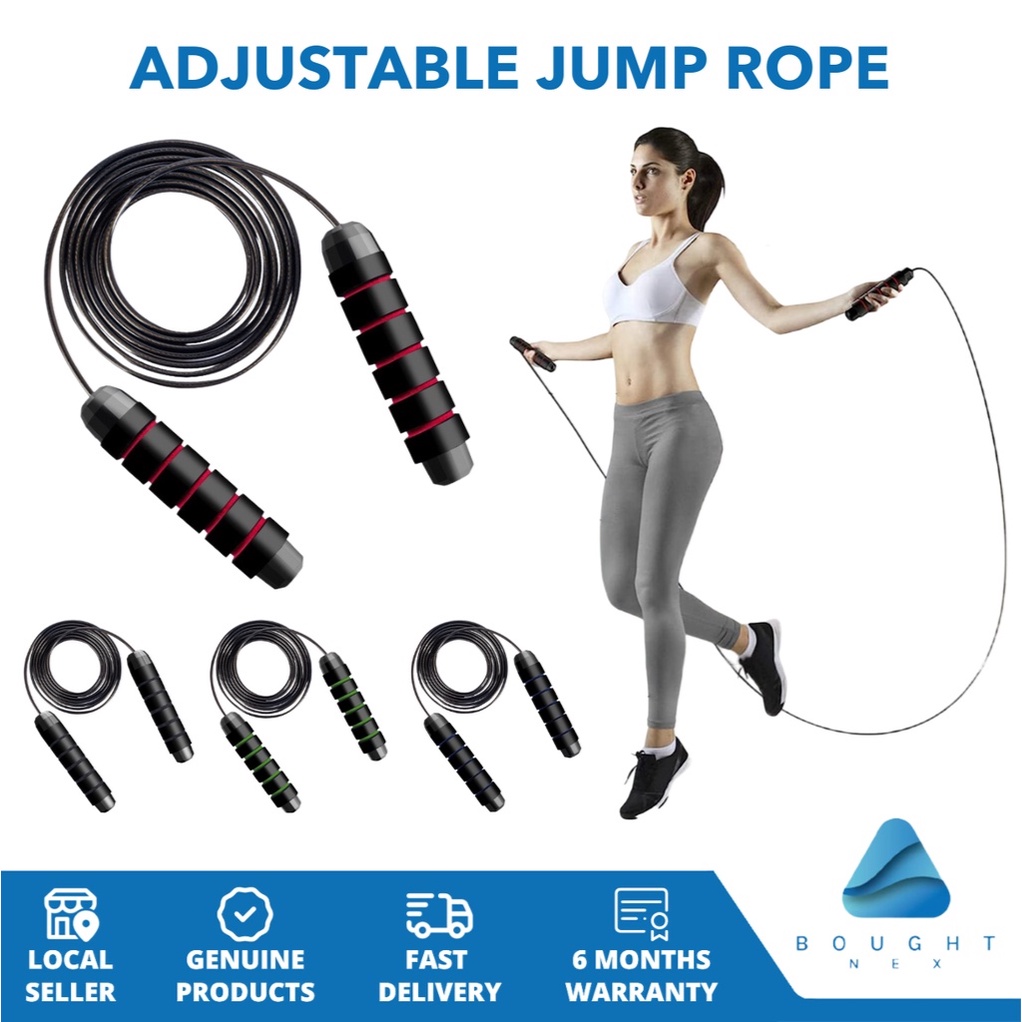 Adjustable Skipping Jump Rope Fitness Speed Training Equipment ...