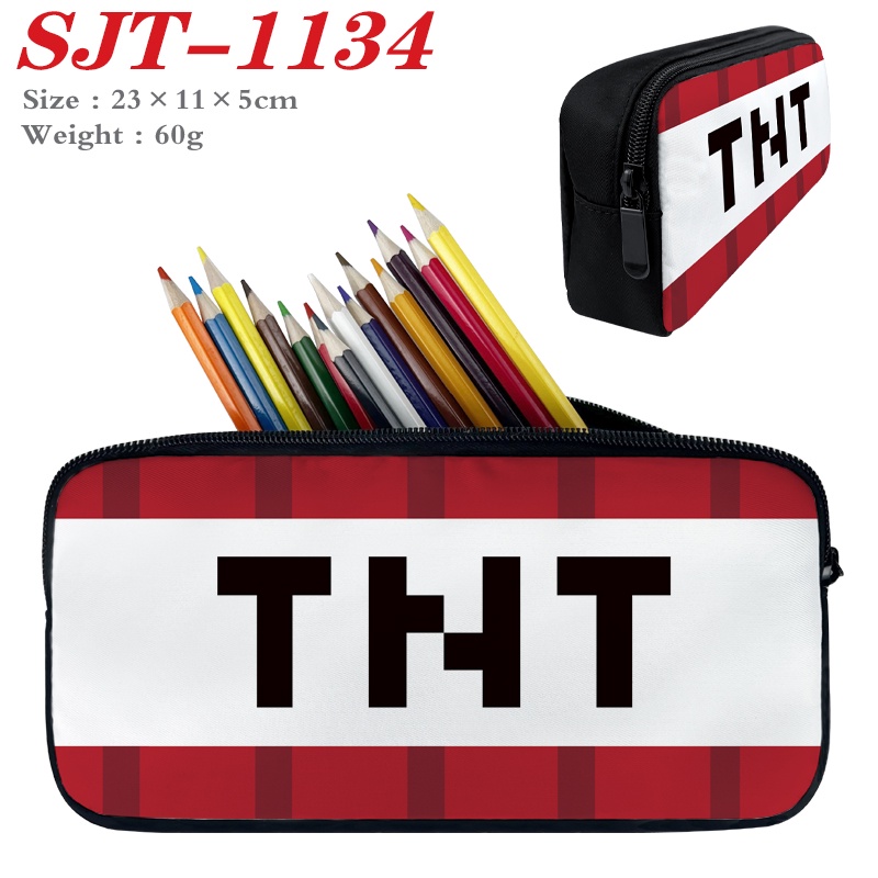 Minecraft TNT Simple 3D Pattern Large-capacity Primary School Pencil ...