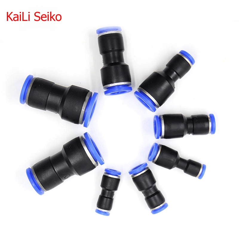 Pneumatic Fitting Air Hose Fitting union straight PU PG 4mm 6mm 8mm ...