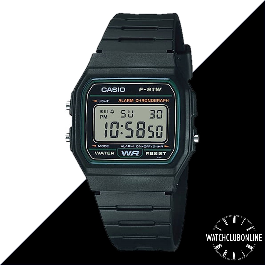[WatchClubOnline] F-91W-3D Casio General Army Ah Boys to Men Men Women ...