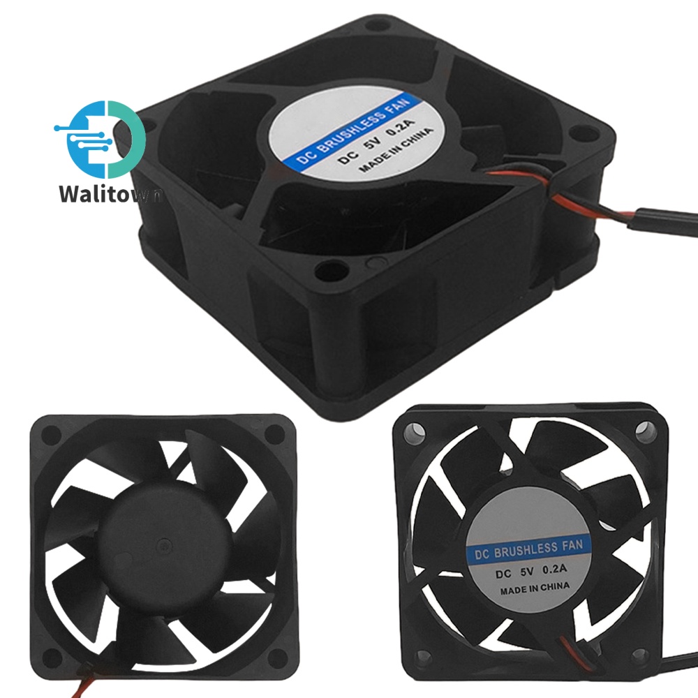 DC 6025 60x60x25MM Cooling Fan 5V 2Pin USB Power Supply Ball Bearing ...