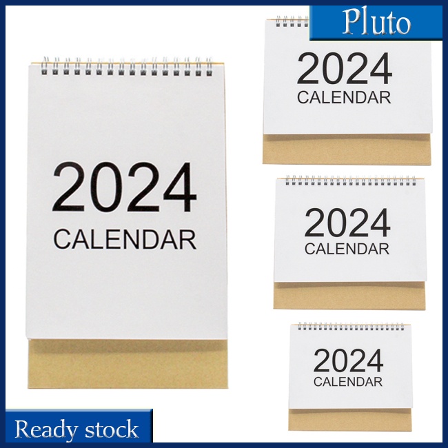 NEW Desk Calendar 2024 Standing Flip Calendar Thick Paper Year Standing ...