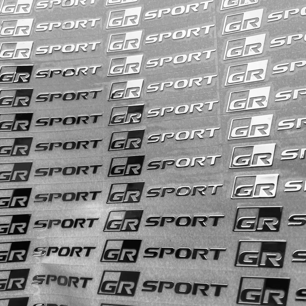 4/8/12pcs Toyota GR Sport Car Metal Car Label Sticker Center Console ...