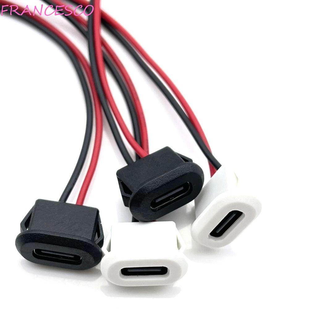 FRANCESCO USB-C Connector Direct Compression Elliptical Female Socket ...