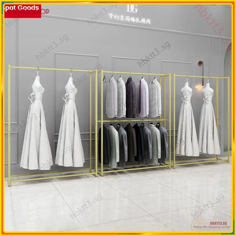 Iron wedding dress rack High-end display rack Suit rack Floor clothing ...