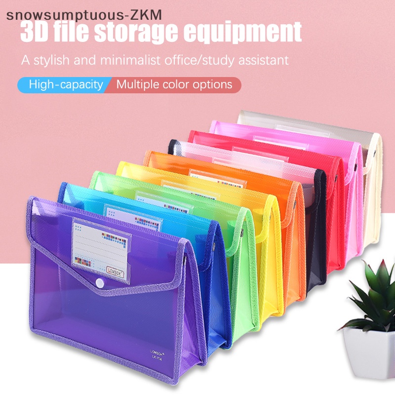 [snowsumptuous] A4 File Folder Stationery Storage Folder Waterproof ...