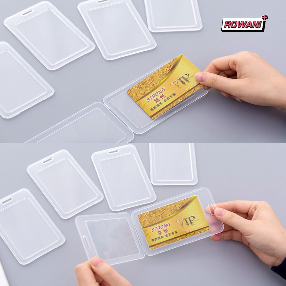 ROW Office Supplies Work Card Holder Plastic Double-sided IC Card ...