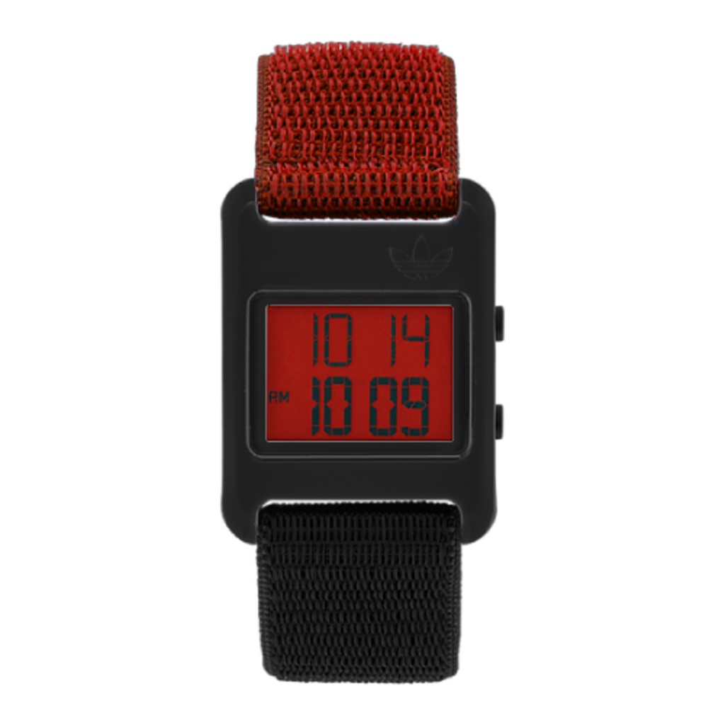 adidas Originals Retro Pop Digital 31mm Fabric Strap Watch - Red ...