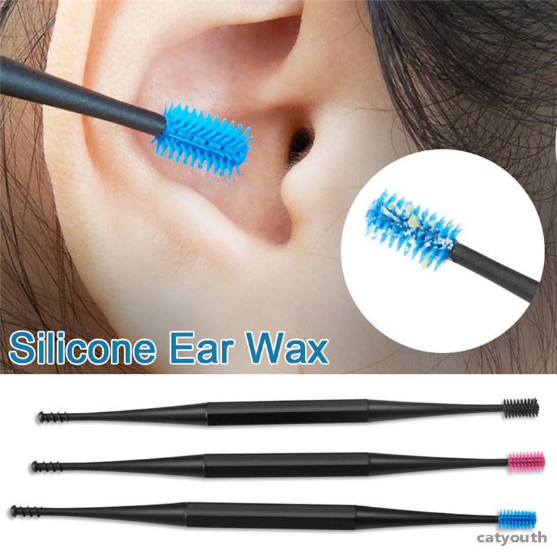 Ear Cleaner Soft Silicone Ear Pick Double-ended Earpick Ear Wax Spoon ...