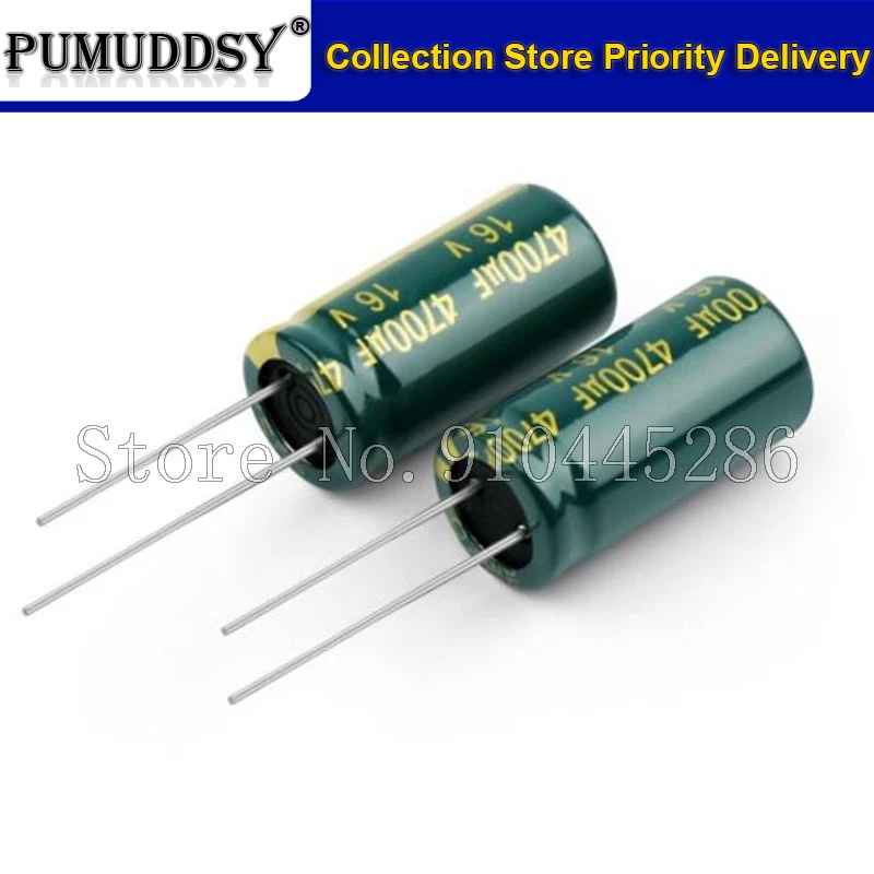 Aluminum Capacitor 10V 16V 25V 35V 50V 220UF 330UF 470UF 680UF 1000UF 1500UF 2200UF 3300UF High ...
