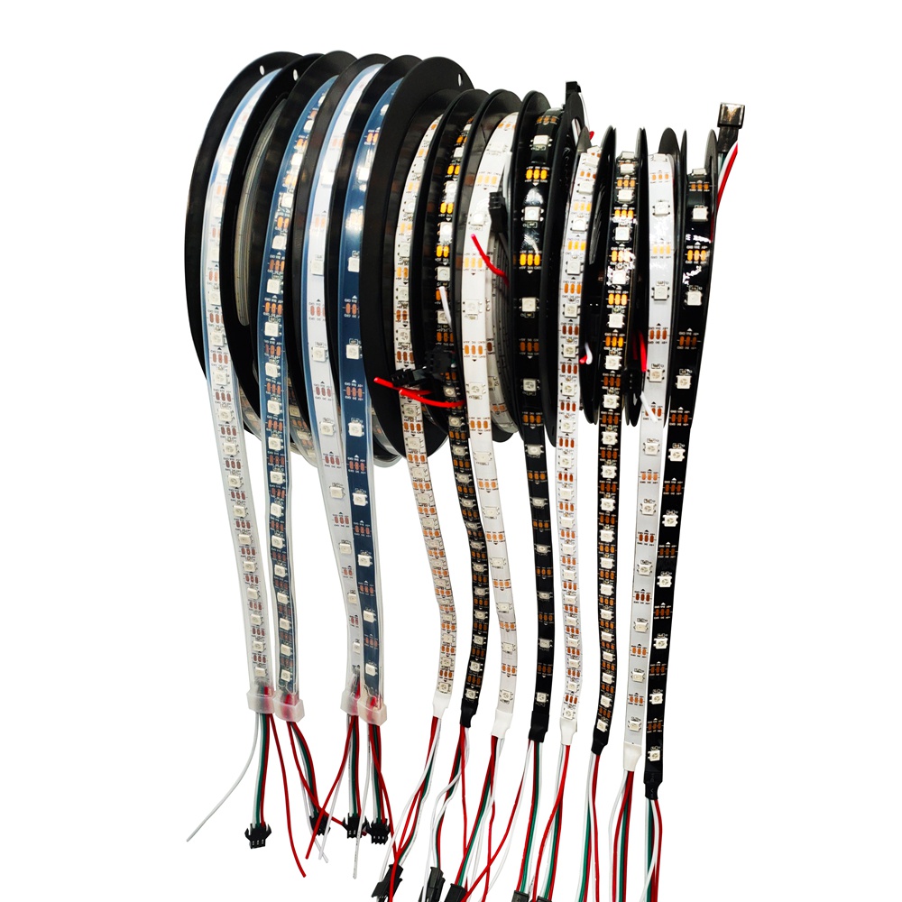 5Meters/roll DC 5V RGB WS2812B Led Strip Individually Addressable 2811 ...