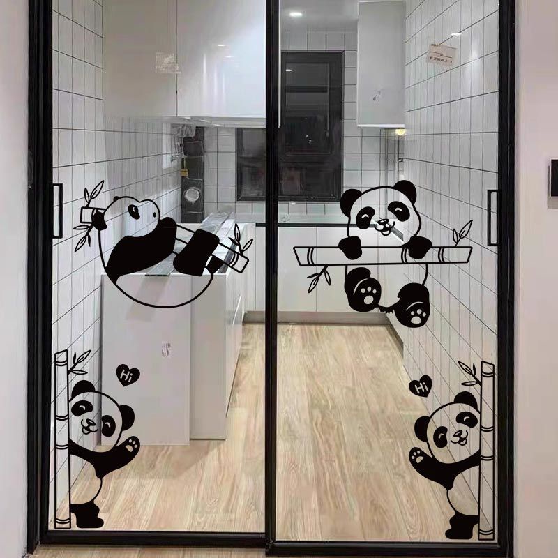 Kitchen Sliding Door Glass Sticker Triple Sliding Door Anti-collision ...