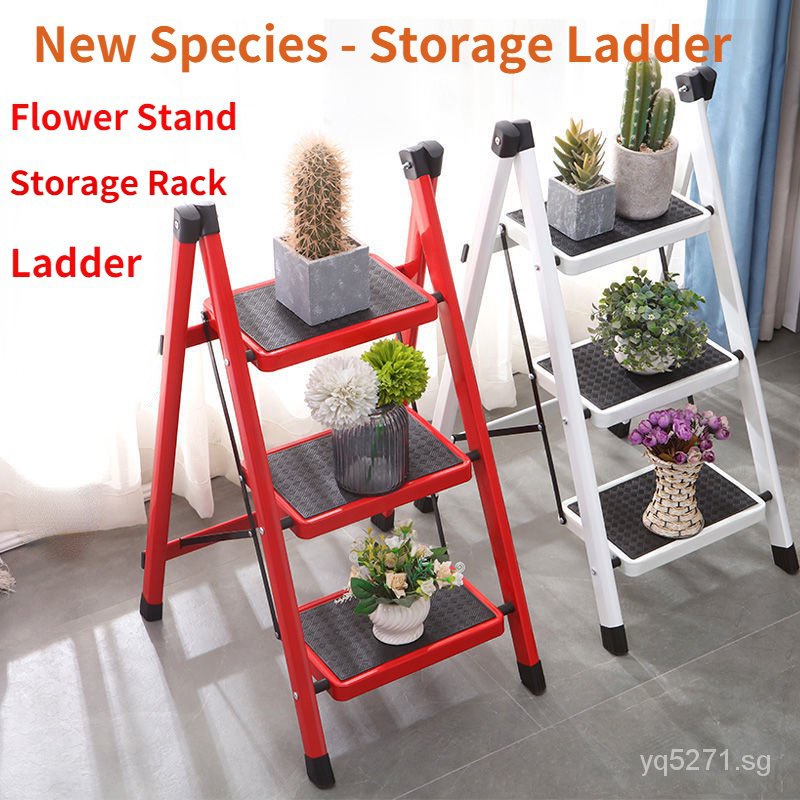 Foldable Ladder Step 2 3 4 Step Ladder 150kg Bearing Capacity Step ...