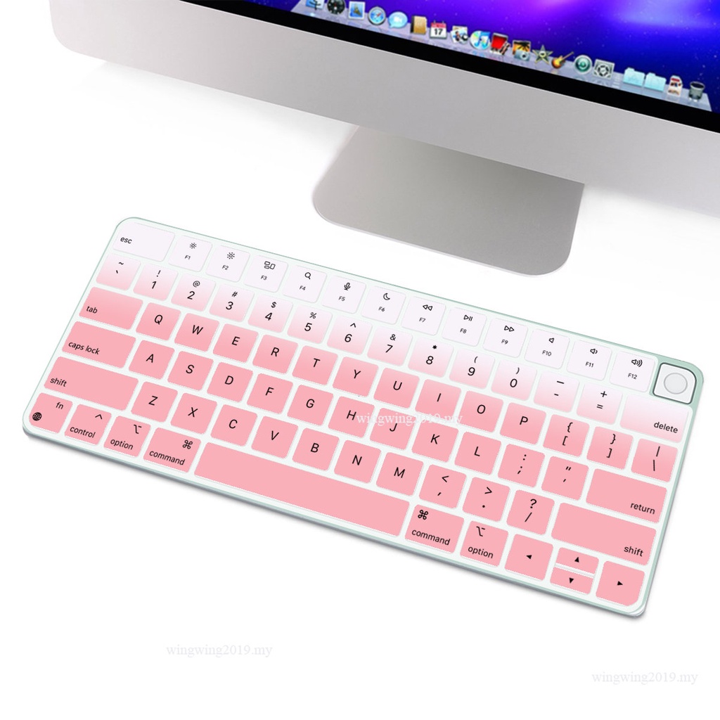 Gradient Pink Keyboard Cover for iMac Magic Keyboard A2449 A2450 Skin ...