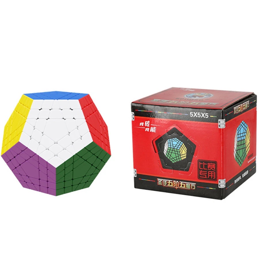 Shengshou Gigaminx Cube Stickerless 5x5 Sengso Dodecahedron Puzzle Cube ...