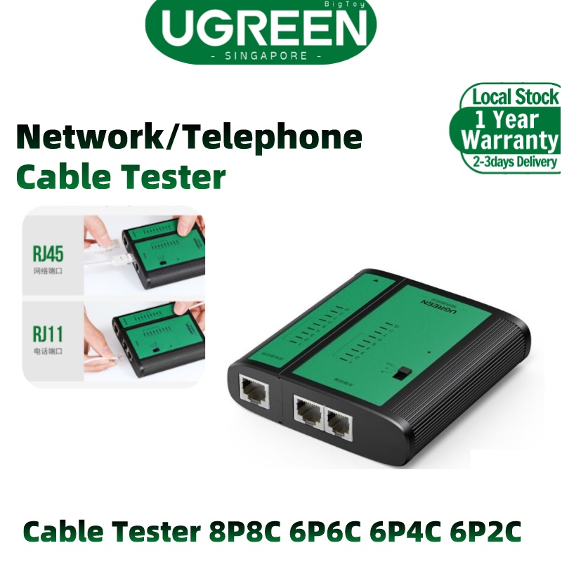 UGREEN Network Cable Tester RJ45 RJ11 LAN Cable CAT6 CAT7 CAT8 ...