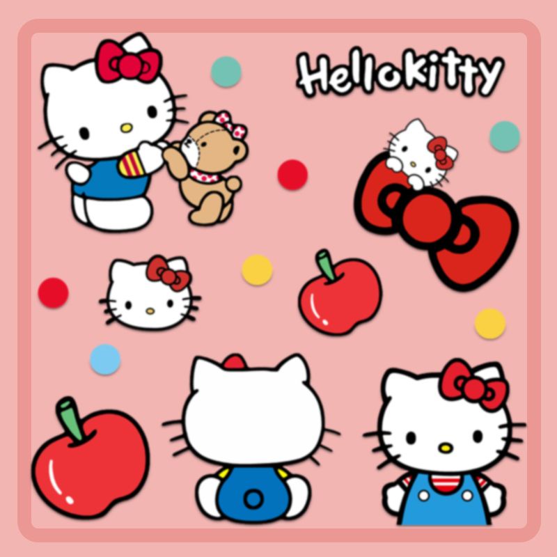 kt Cat Car Stickers Electric Decoration Cute Cartoon Hello Kitty ipad ...