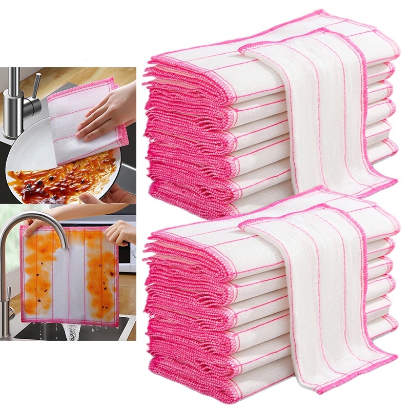 Kitchen Anti-grease Wiping Rags / Household Cleaning Cloth Table ...