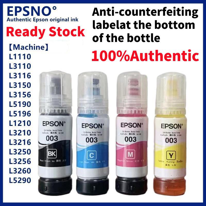 Ready Stock 100% Original Epson Refill Ink 003 L1110/L3110/L3116/L3150 ...