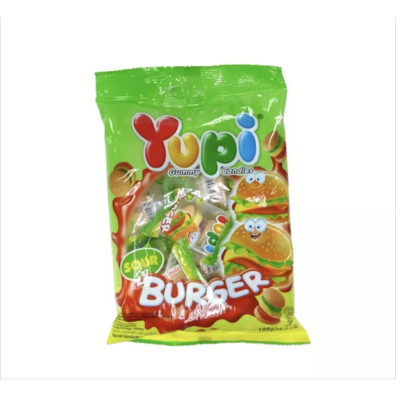 2 pc Yupi gummy candies hamburger fast food gummies gummy bear party ...