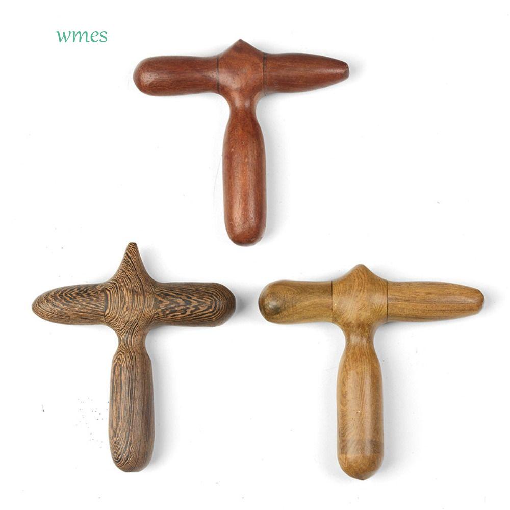 WMES1 Reflexology Massager Tool, Trigger Point Sandalwood Cross Hammer ...