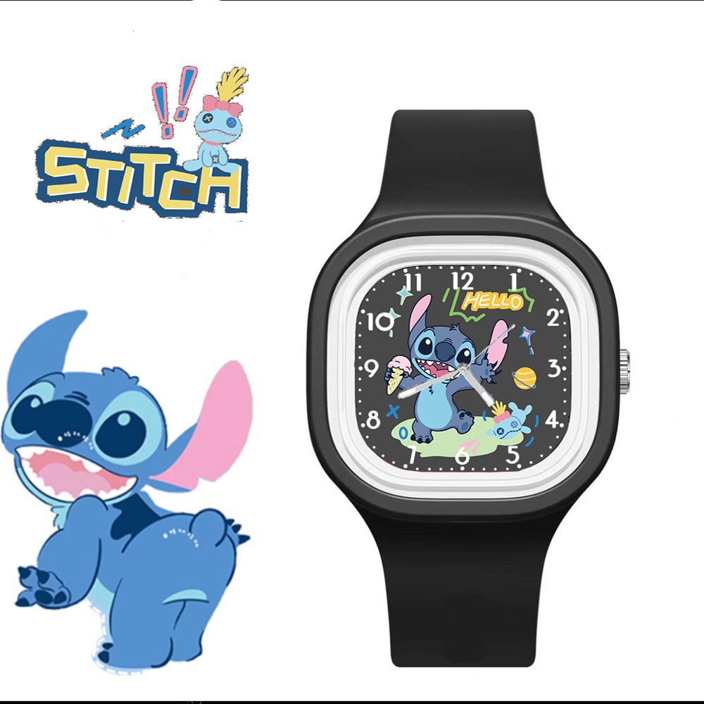 【20 Styles】Disney Lilo&Stitch Cartoon Stitch Watch for Kids Boy Care ...