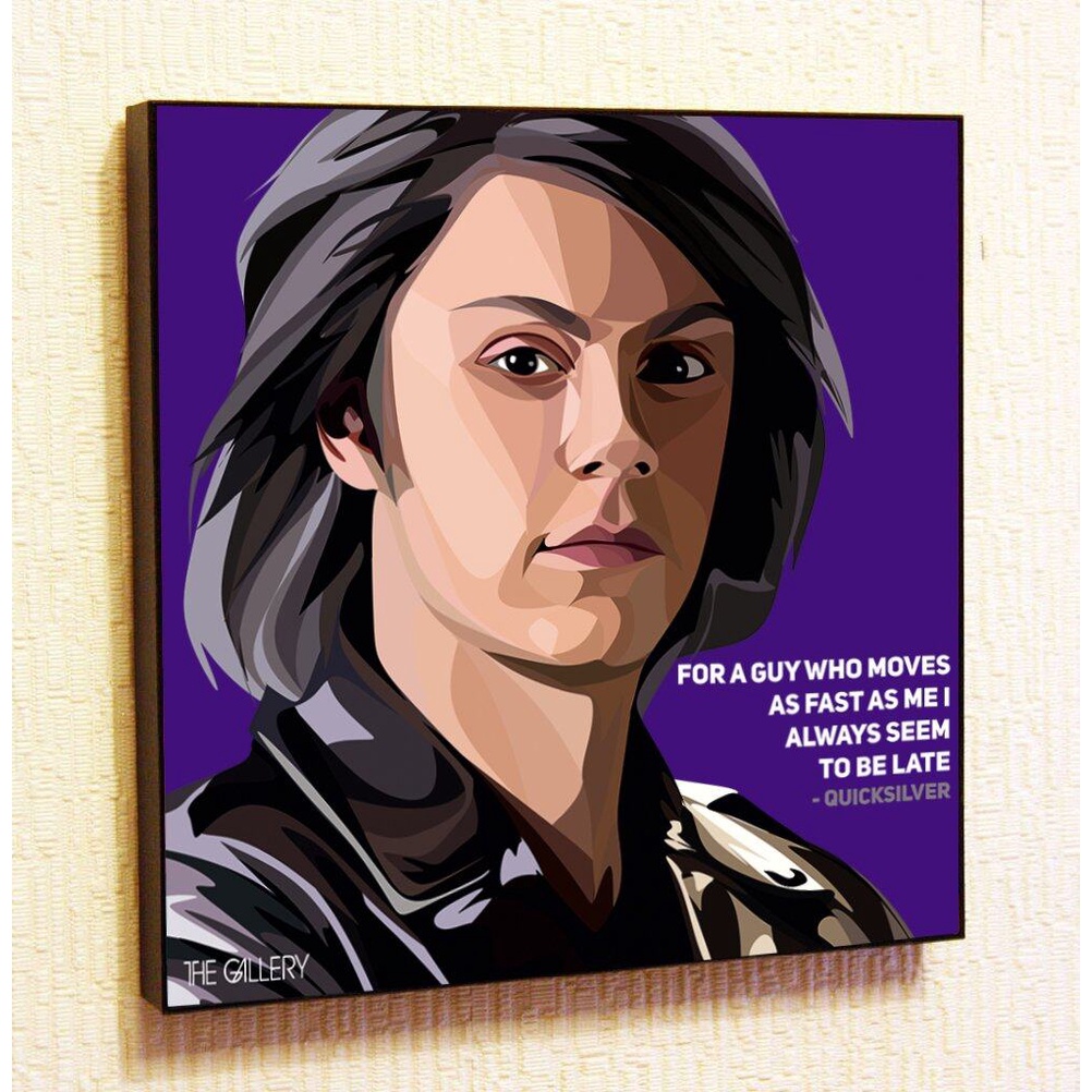 Quicksilver Superhero Motivational Quotes Wall Decals Pop Art Portrait ...