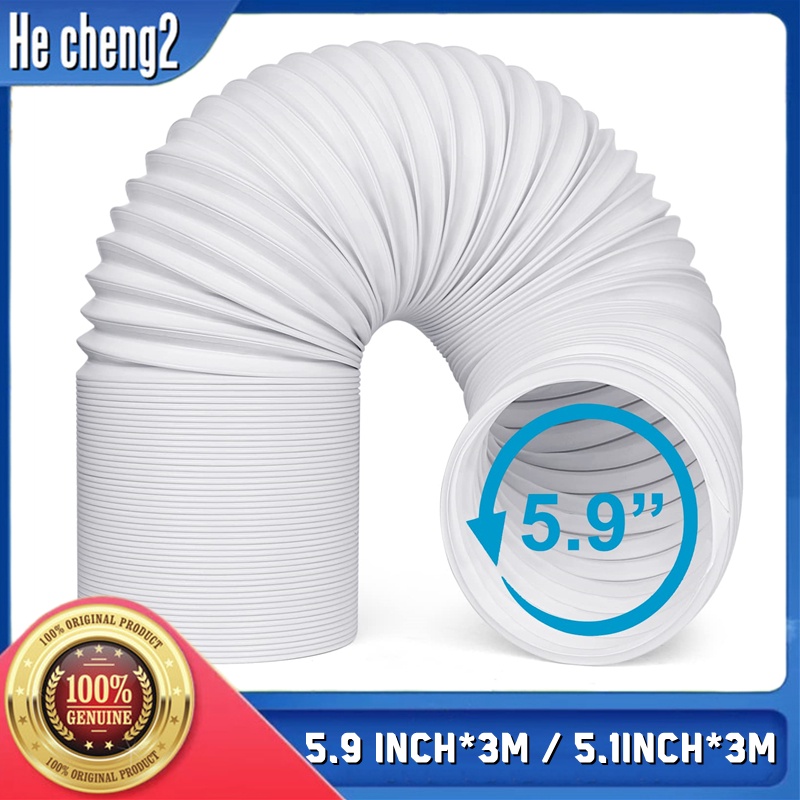 Air Conditioner Hose Portable Exhaust Vent With 5.1"/5.9" Diameter ...