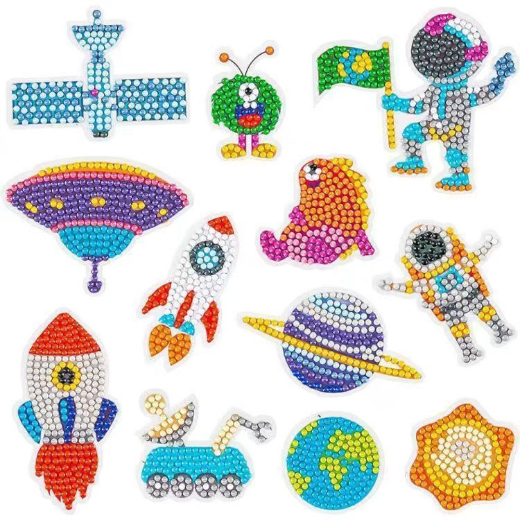 Children DIY Handmade Diamond Stickers Concentration Training ...