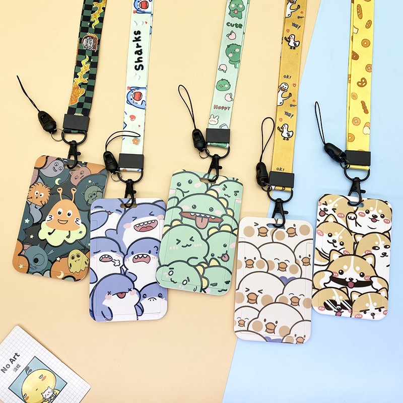 Cute and Funny Shiba Inu Card Sleeve Bus Card Case Student Card Holder ...