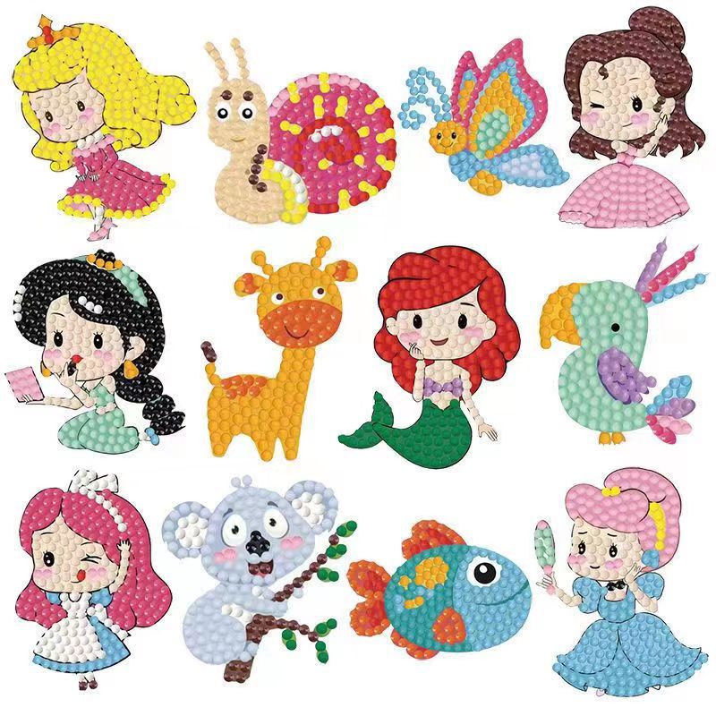 Children DIY Handmade Diamond Stickers Concentration Training ...