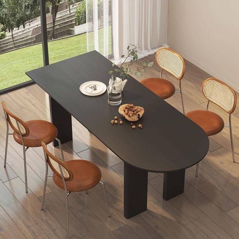 high-quality Quiet Wind Oval Solid Wood Island Table Modern Simple ...