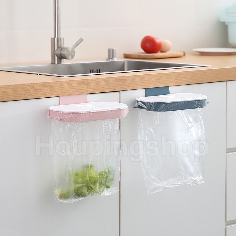 Hanging Trash Bag Holder Trash Plastic Bag Rubbish Bin Cabinet Door ...