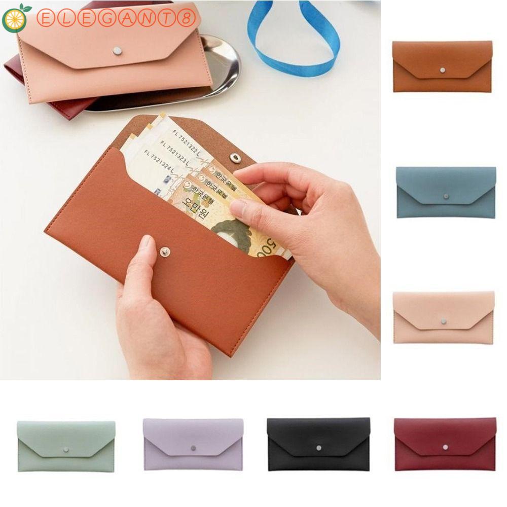 AELEGANT Women Long Envelope Wallets, PU Leather Multifunctional ...