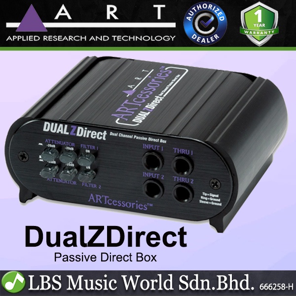 ART Pro Audio DualZDirect Dual Channel Professional Passive Direct Box (Dual Z Direct) | Shopee ...