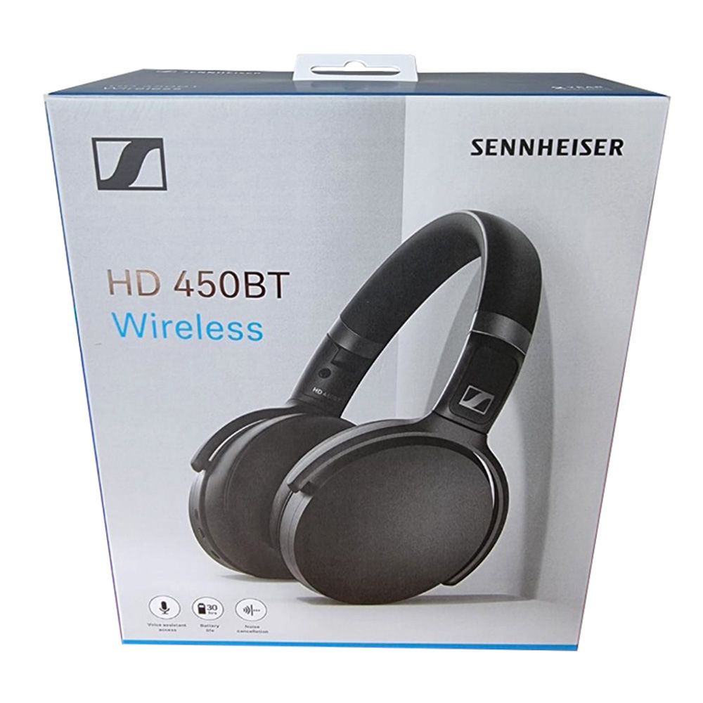 Sennheiser HD 450BT Noise-Cancelling Wireless Bluetooth Headphones (Black) SEBT4 | Shopee Singapore