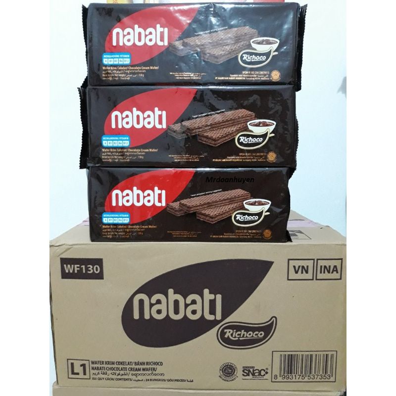 [NEW] Box of 24 Bags of 110g Nabati Chocolate / Vanilla Sponge Cake ...