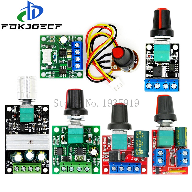 DC 1.8V-35V 2A 3A 5A 10A 30W 80W 90W PWM Motor Speed Controller Low ...