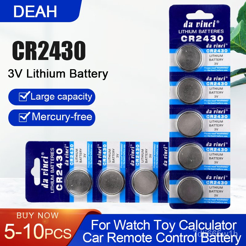 CR2430 CR 2430 3V Lithium Baery For Watch Car Remote Control Scale Toys ...