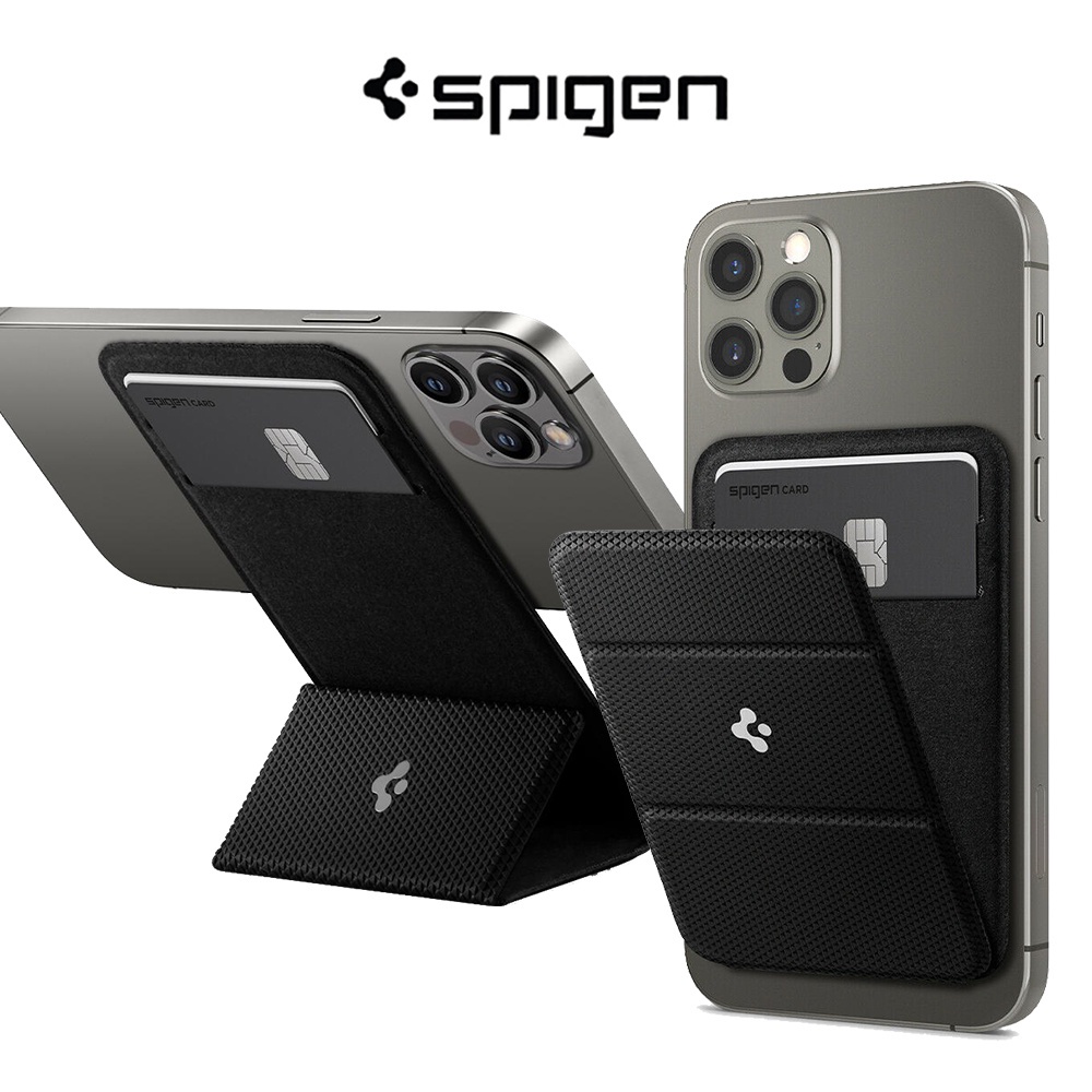 Spigen Magnetic Card Holder Wallet Smart Fold Phone Stand For iPhone 17 ...