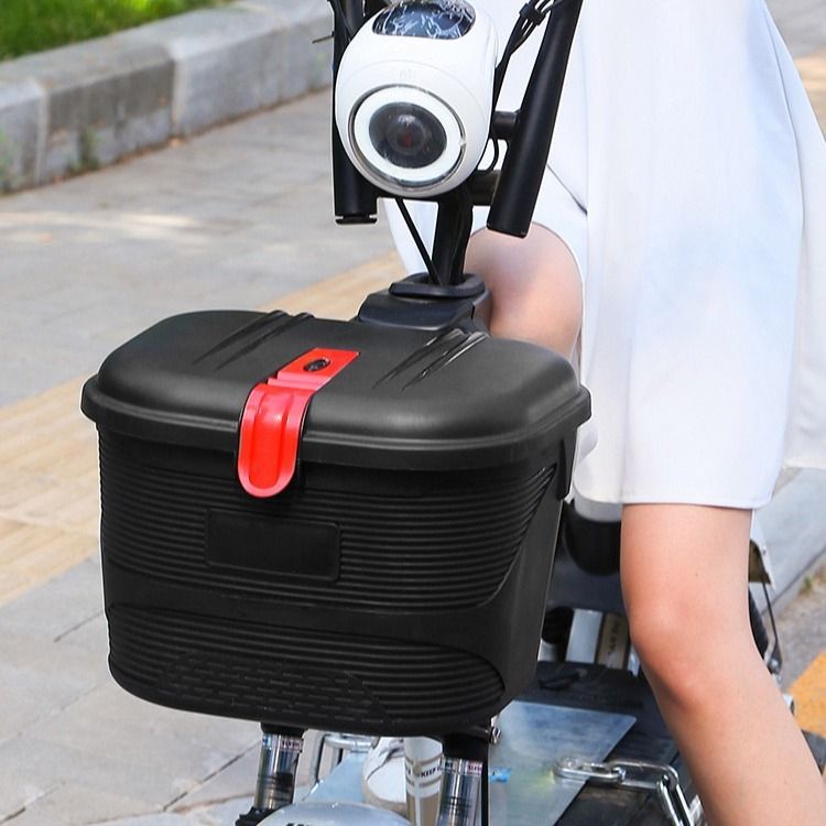Universal Small Electric Car Anti-Theft Helmet Box with Lock Bicycle ...