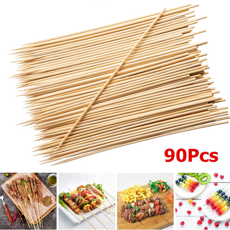 Food Grade Bamboo Skewer Sticks / Disposable Bamboo Skewers, Barbecue ...