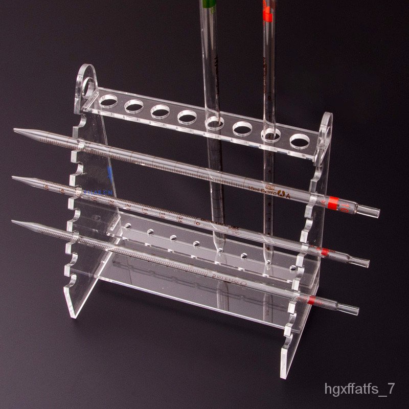 YQ51 Trapezoidal Pipet Rack Organic Glass Scale Pipette Stand Pipet ...